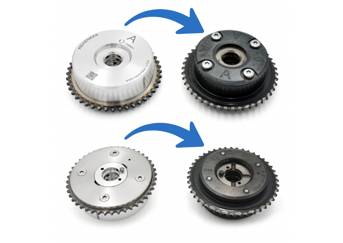 Camshaft adjusters Mercedes set 1.8 M271 Kompressor